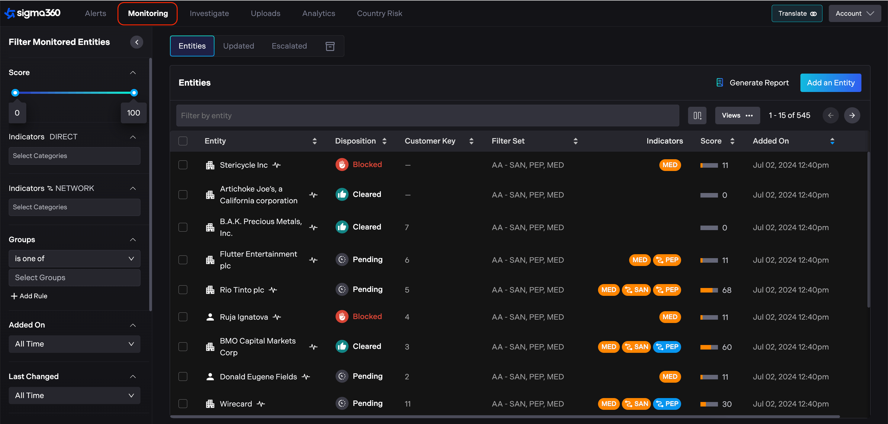 Accessing Sigma360 | Sigma360 Docs